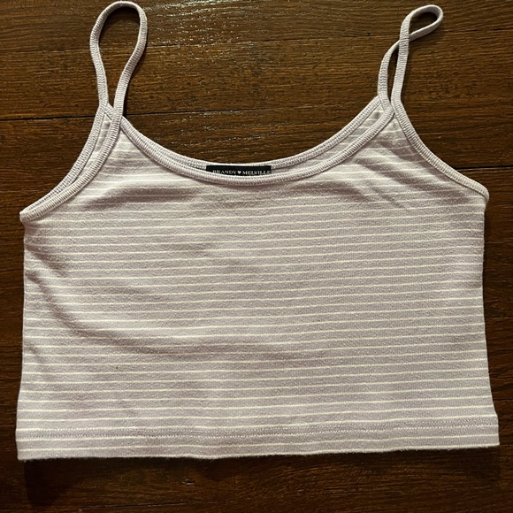Brandy Melville | Tops | Cute Brandy Striped Tank | Poshmark
